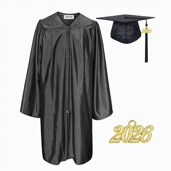 Unisex Shiny Kindergarten 2026 Graduation Gown Set with Tassel ...