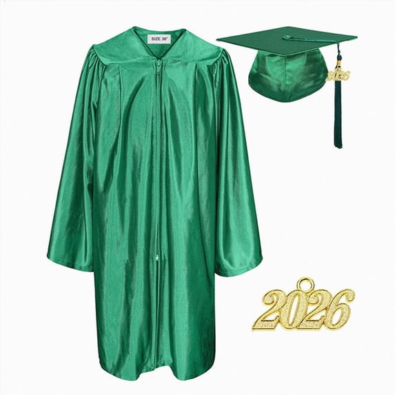 Unisex Shiny Kindergarten 2026 Graduation Gown Set with Tassel ...