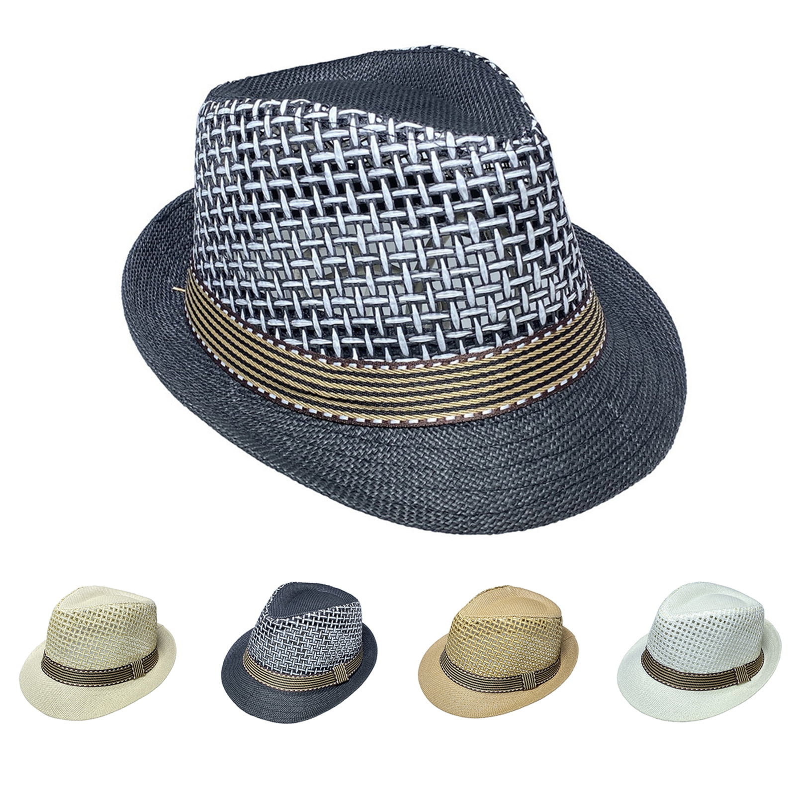 Unisex Short Brim Fedora - Hats for Men & Women + Panama Hats & Straw ...