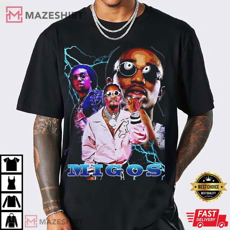 Unisex Short Sleeves Tee Migos Takeoff Rest In Peace Rip Quavo Offset ...