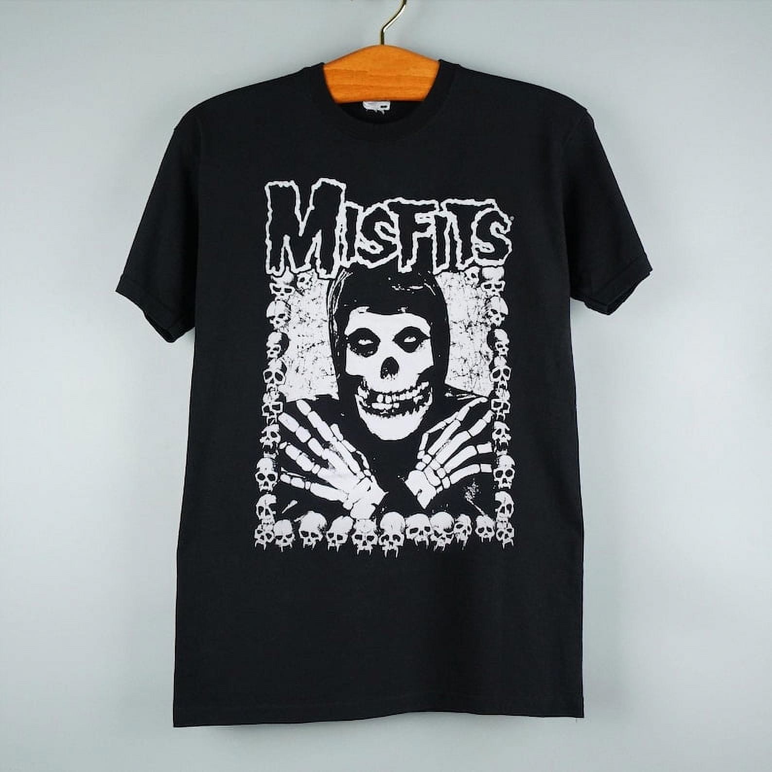 Unisex Short Sleeves Tee Misfits Punk Rock Band T Shirt Vintage
