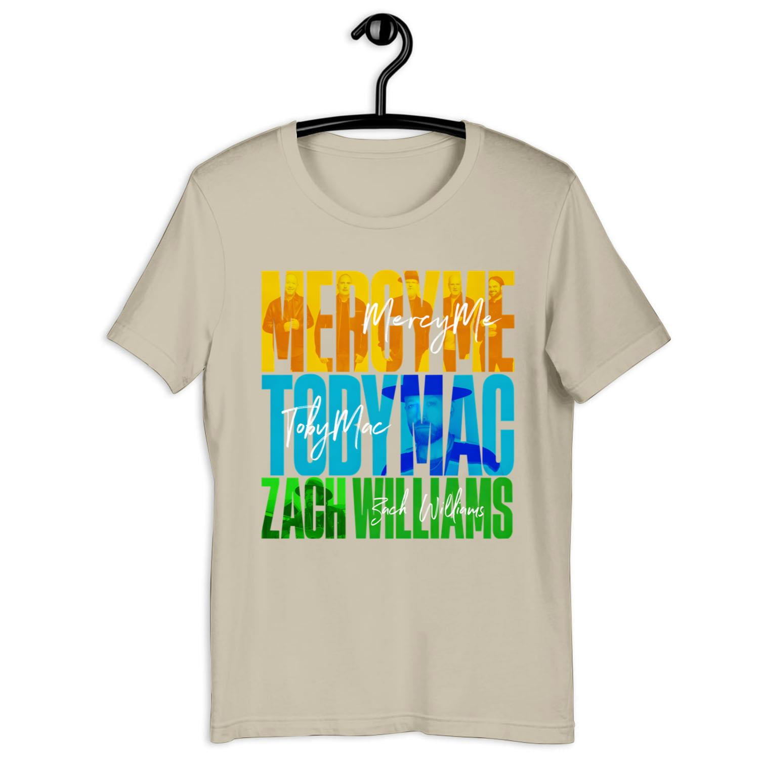 Unisex Short Sleeves Tee Tobymac Mercyme And Zach Williams 2024 Tour ...