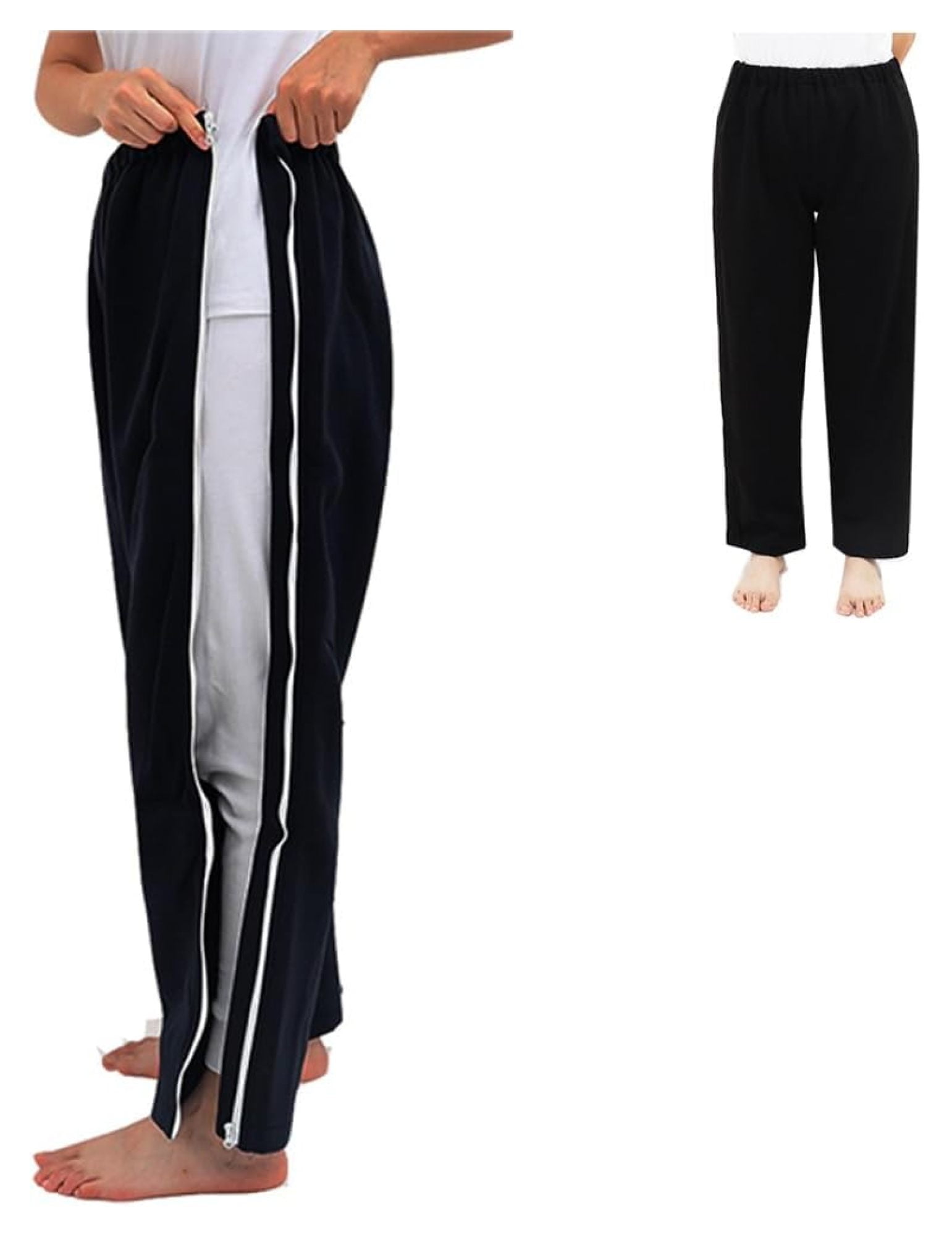 Unisex Side Zipper Pants,Breakaway Post Surgery Recovery Zipper Pants ...