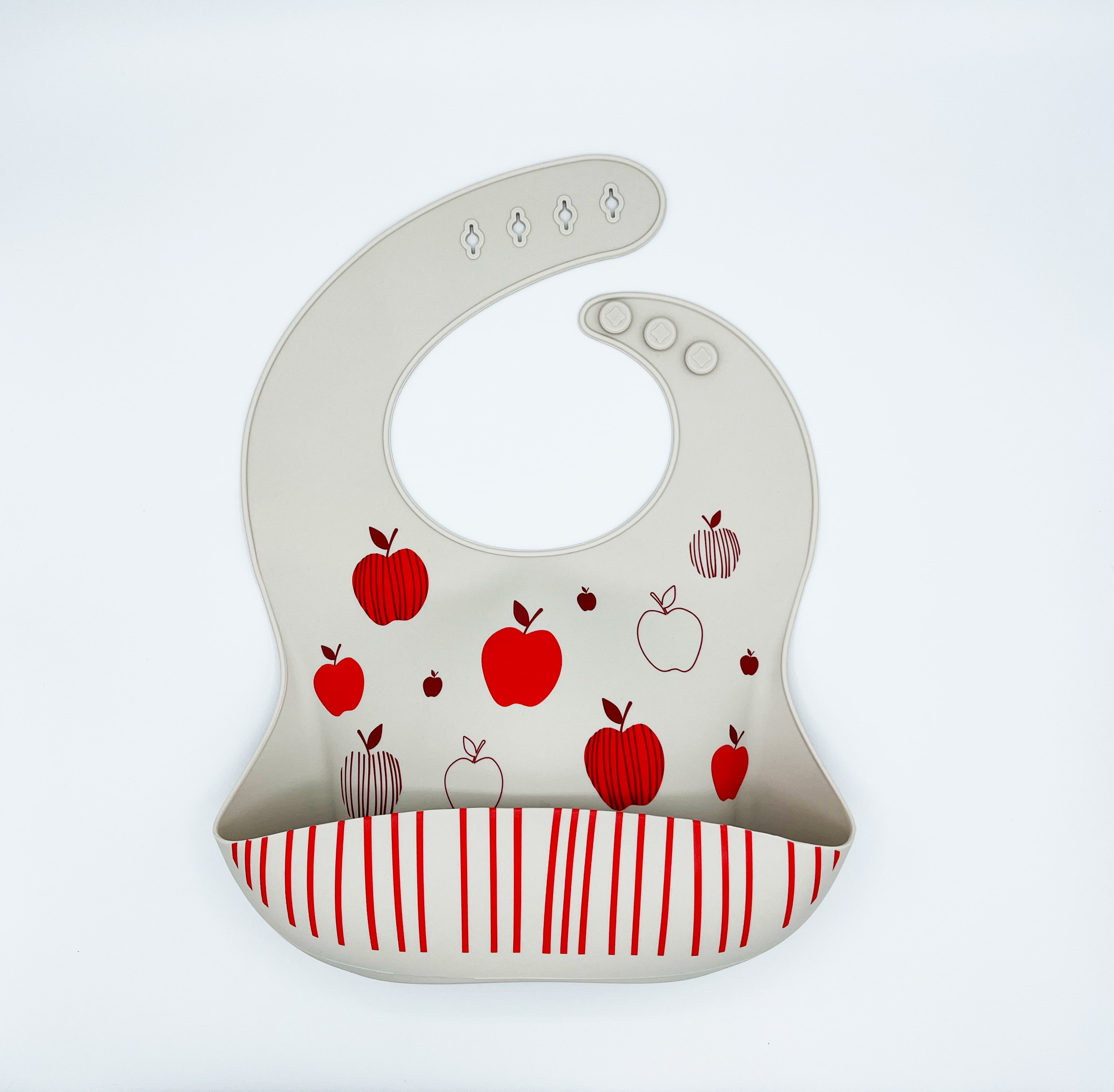 Unisex Silicone Bib with Pouch (Apple) - Walmart.com