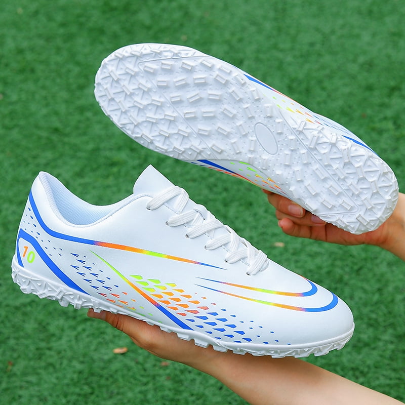 Unisex Sizes Soccer Cleats with Lace-Up for Training Firm Ground & Turf ...