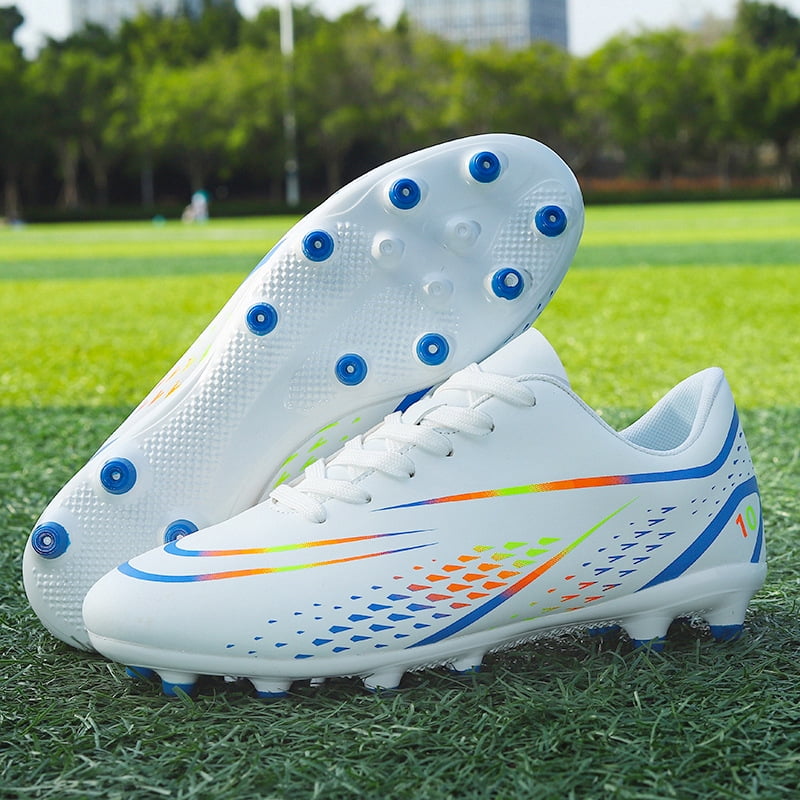 Unisex Sizes Soccer Cleats with Lace-Up for Training Firm Ground & Turf ...