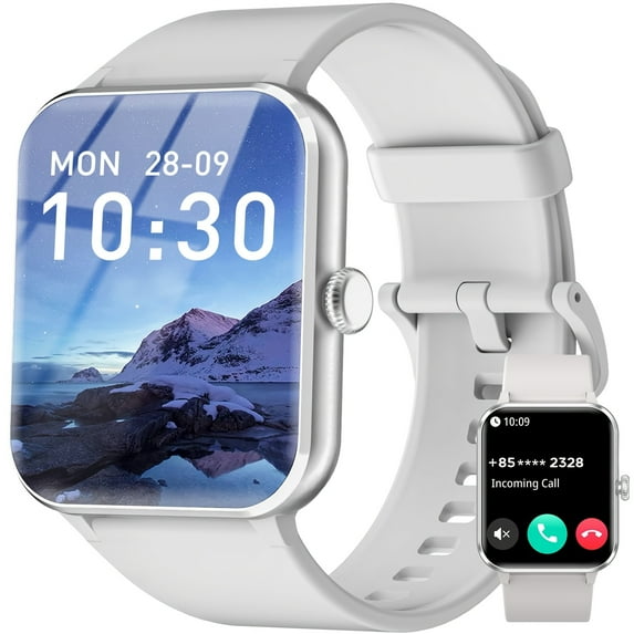 Unisex Smart Watch - 1.85" Screen, Make/Answer Calls, 100+ Sport Modes ...