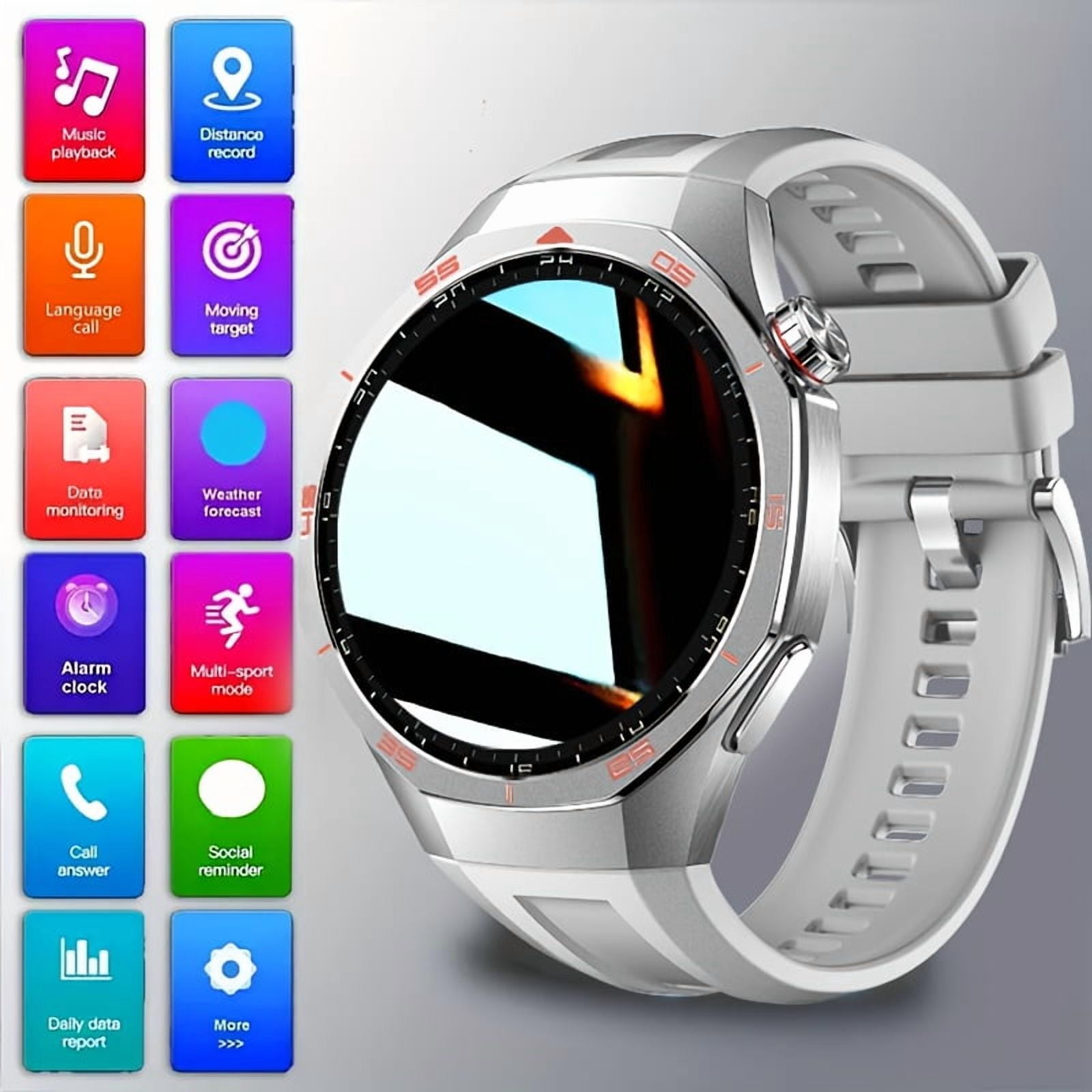 Unisex Smart Watch - 2.01” Large Round Screen, Bluetooth 5.3, Wireless ...