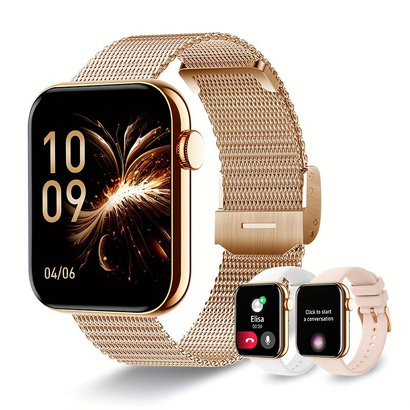 Unisex Smartwatch, HD Large Screen, BT Call, Fitness Tracker, Multi ...