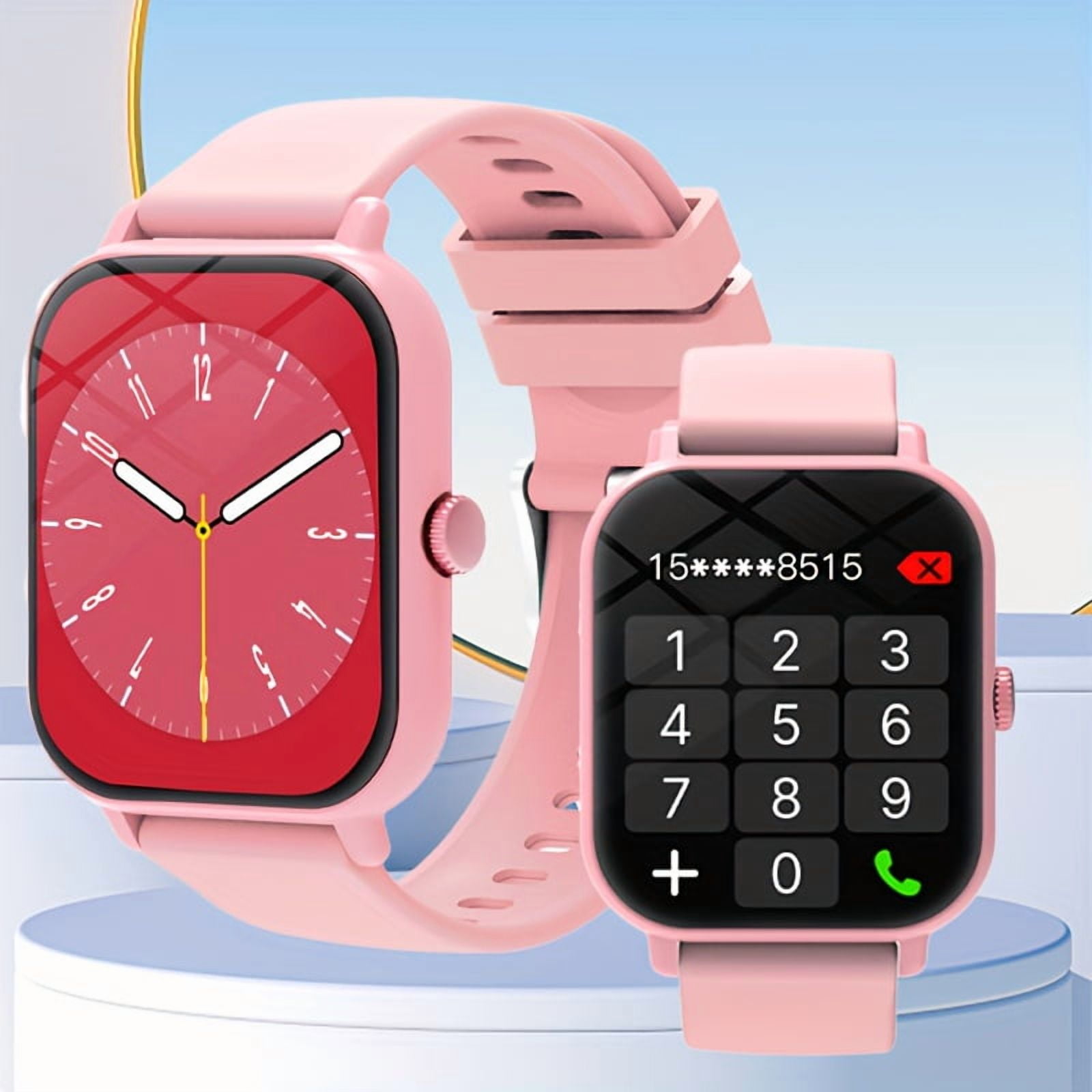 Unisex Smartwatch - Large Screen, Android/iPhone Compatible, Built-in ...