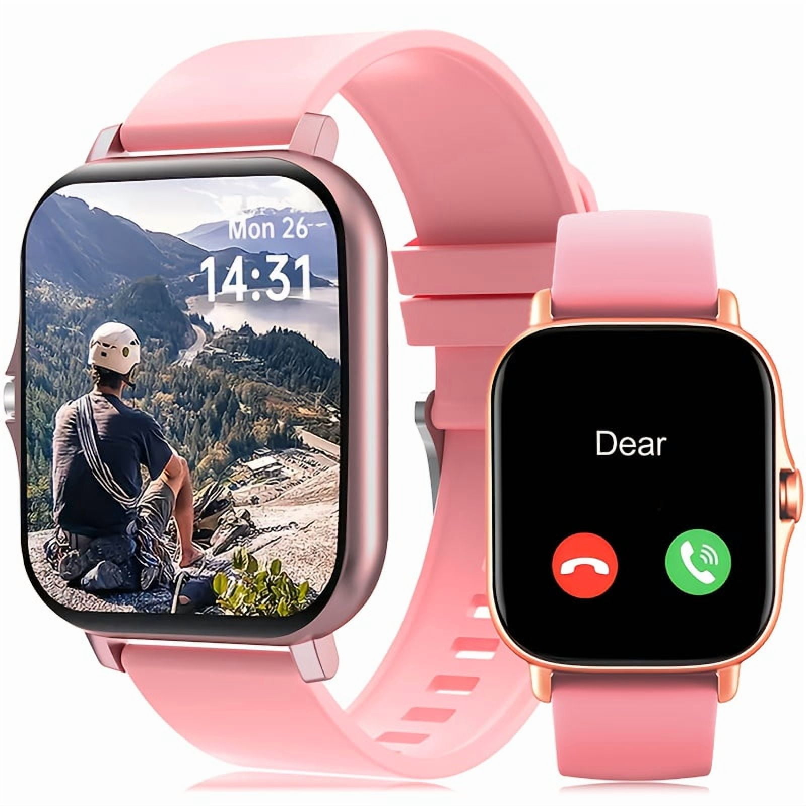 Unisex Smartwatch - Large Screen, Android/iPhone Compatible, Built-in ...