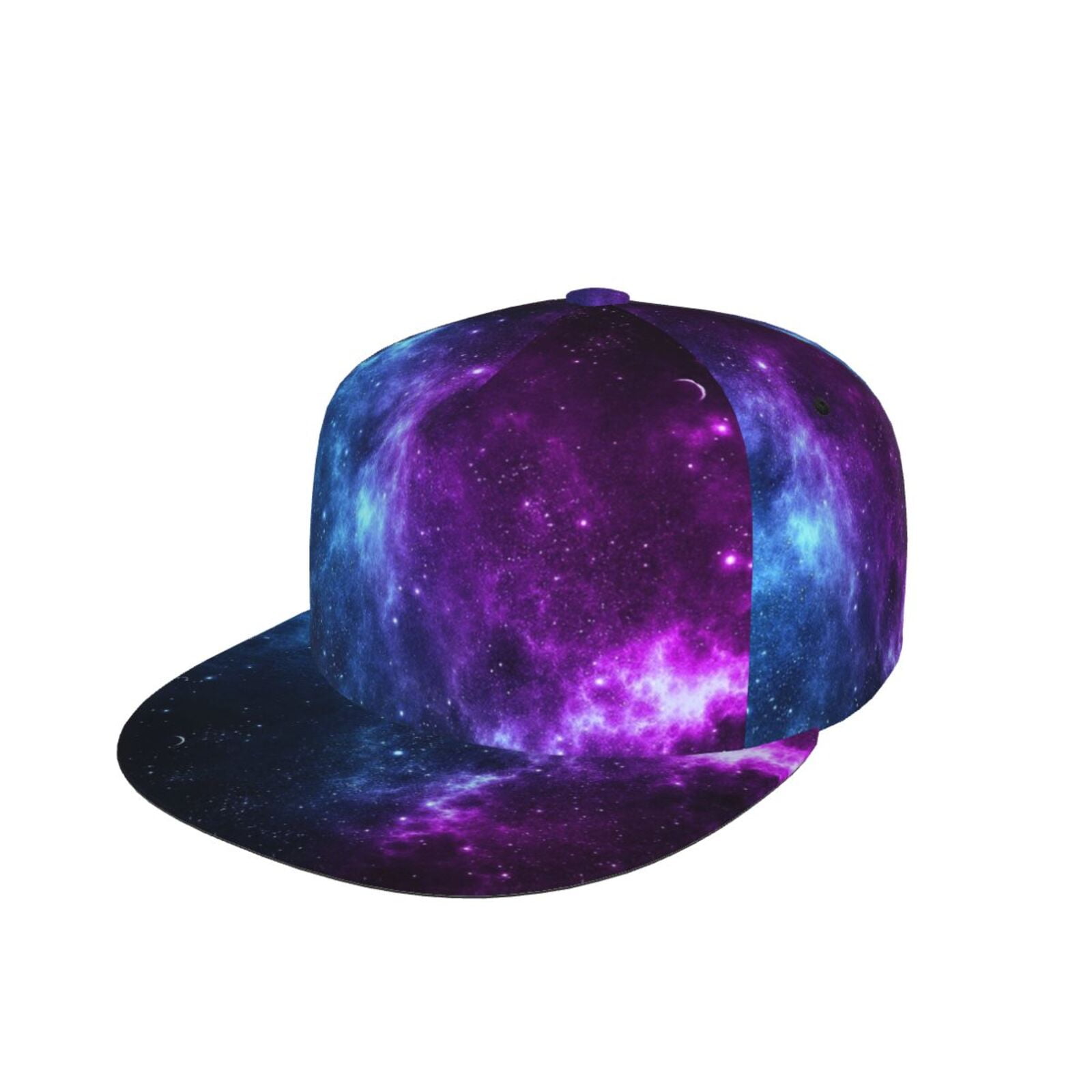 Unisex Snapback Hats Universe Nebula Galaxy Adjustable Flat Bill ...