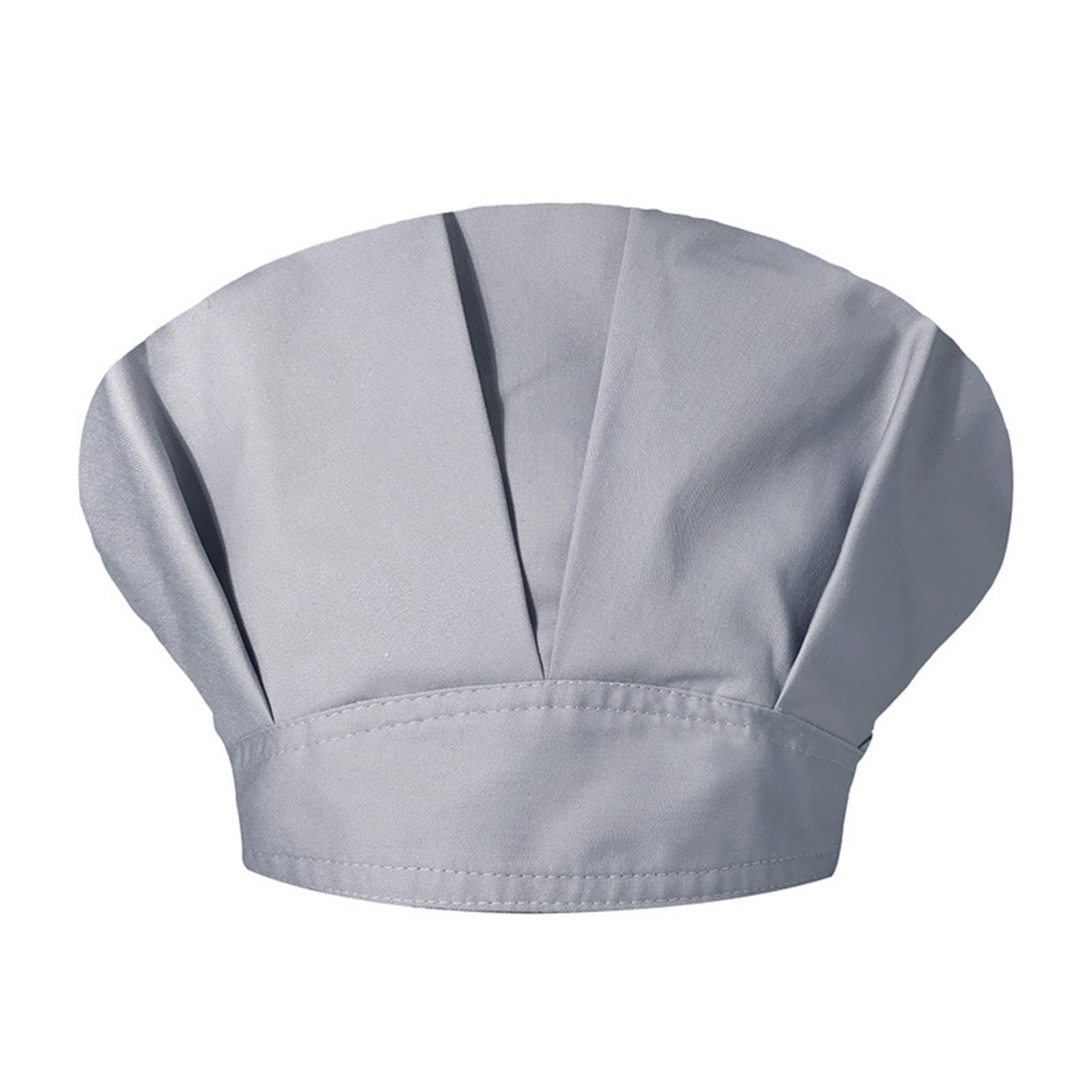 Unisex Solid Color Cap Kitchen Catering Oil Proof Chef Hat Bouffant Hat ...