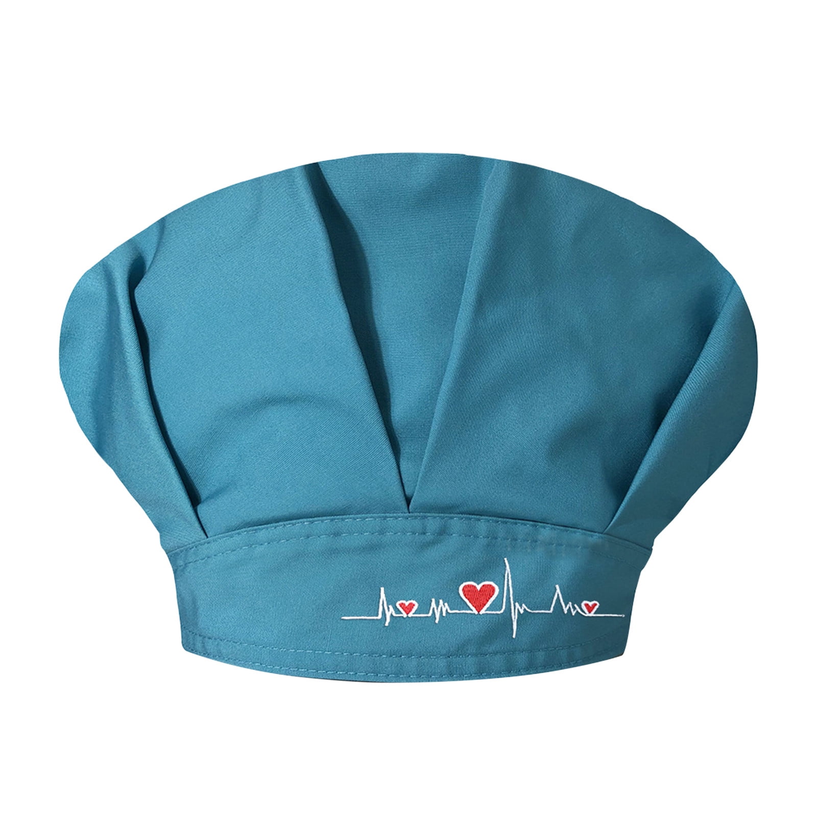 Unisex Solid Color Cap Kitchen Catering Oil Proof Chef Hat Bouffant Hat ...
