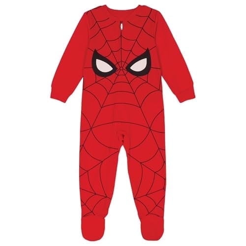 Unisex Spider Man Spidey One Piece Sleeper Pajamas, 4T - Walmart.com