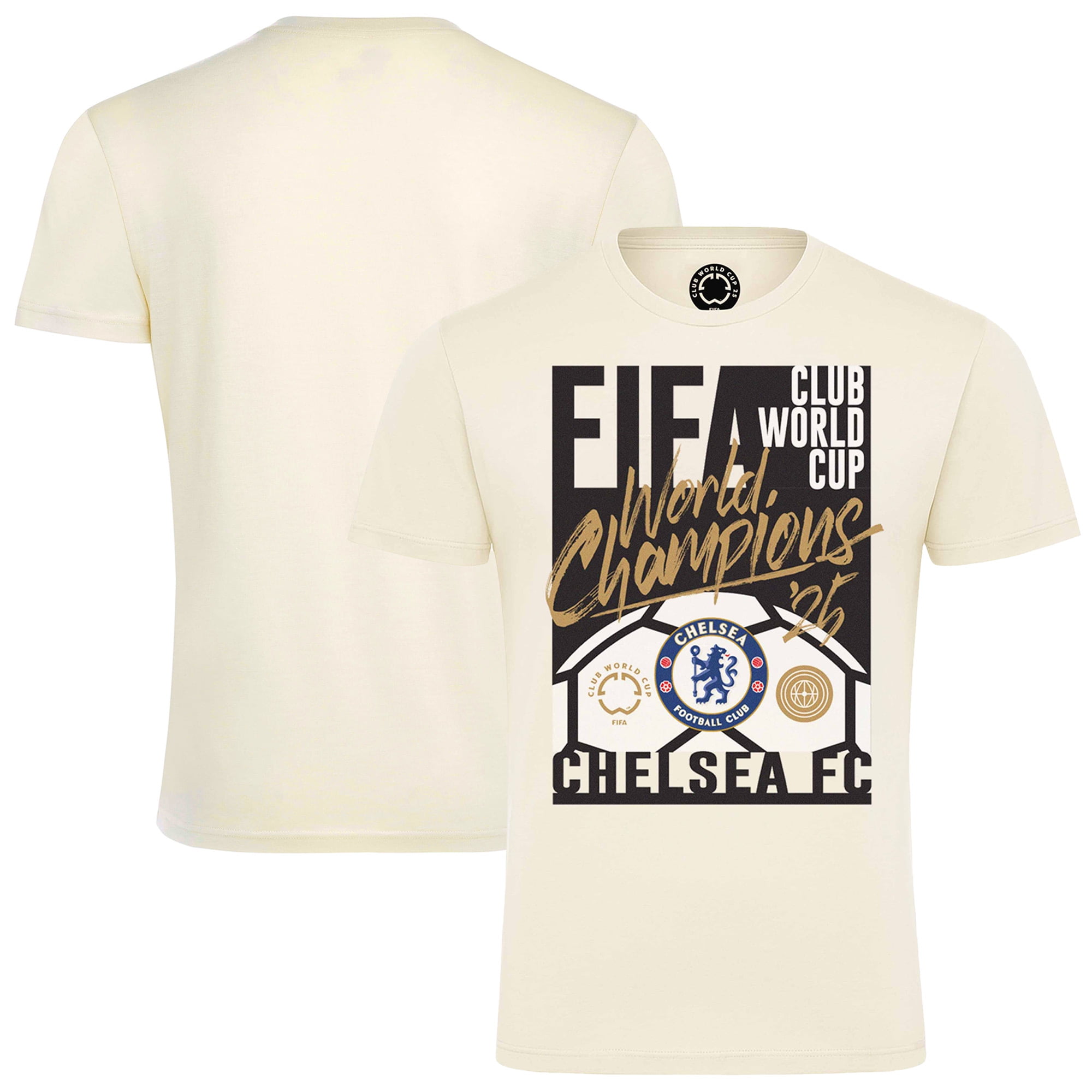 Unisex Sportiqe Natural Chelsea 2025 FIFA Club World Cup Champions T ...