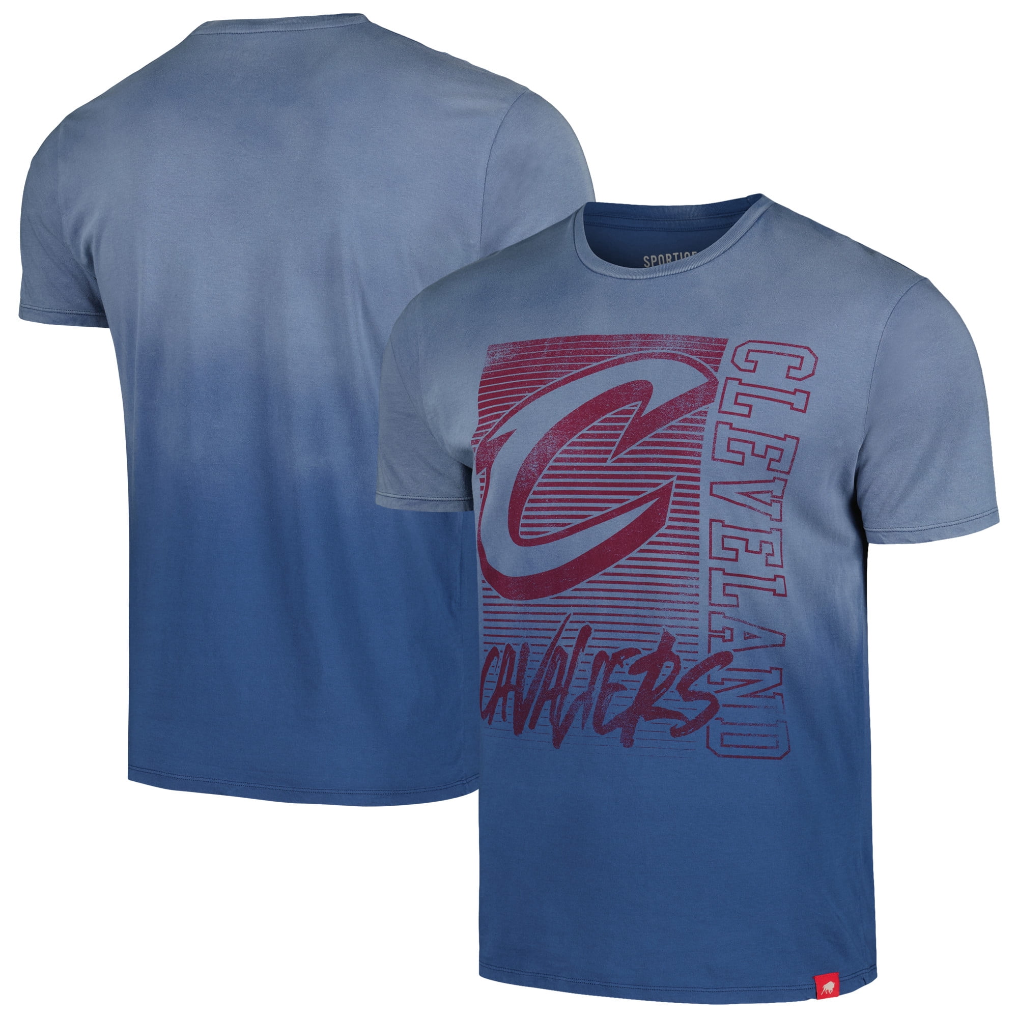 Unisex Sportiqe Navy Cleveland Cavaliers Bingham Sun-Fade T-Shirt ...