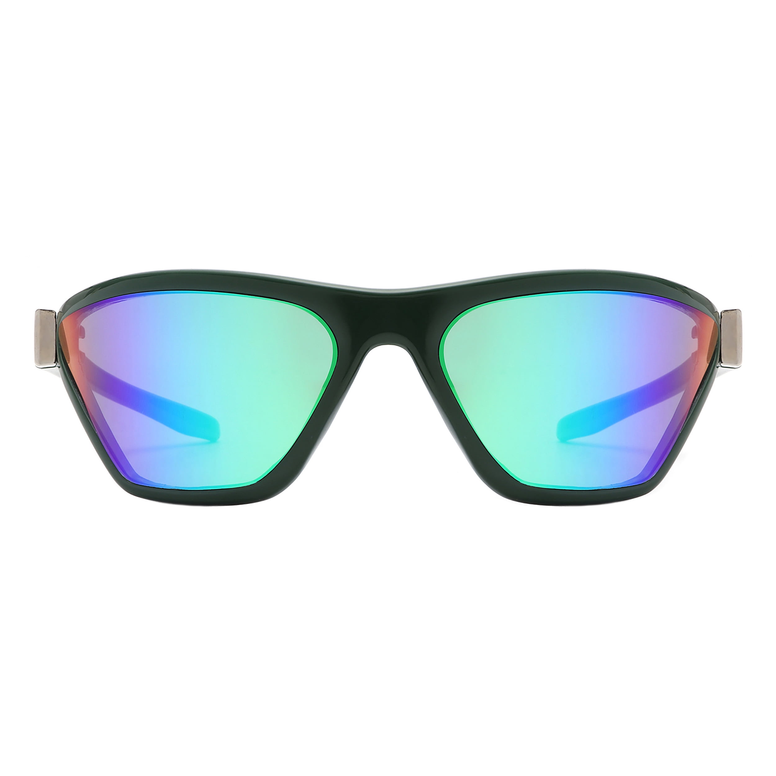 Unisex Sporty Sunglasses Aerodynamic Wrap Around Shield Shades UV400 ...