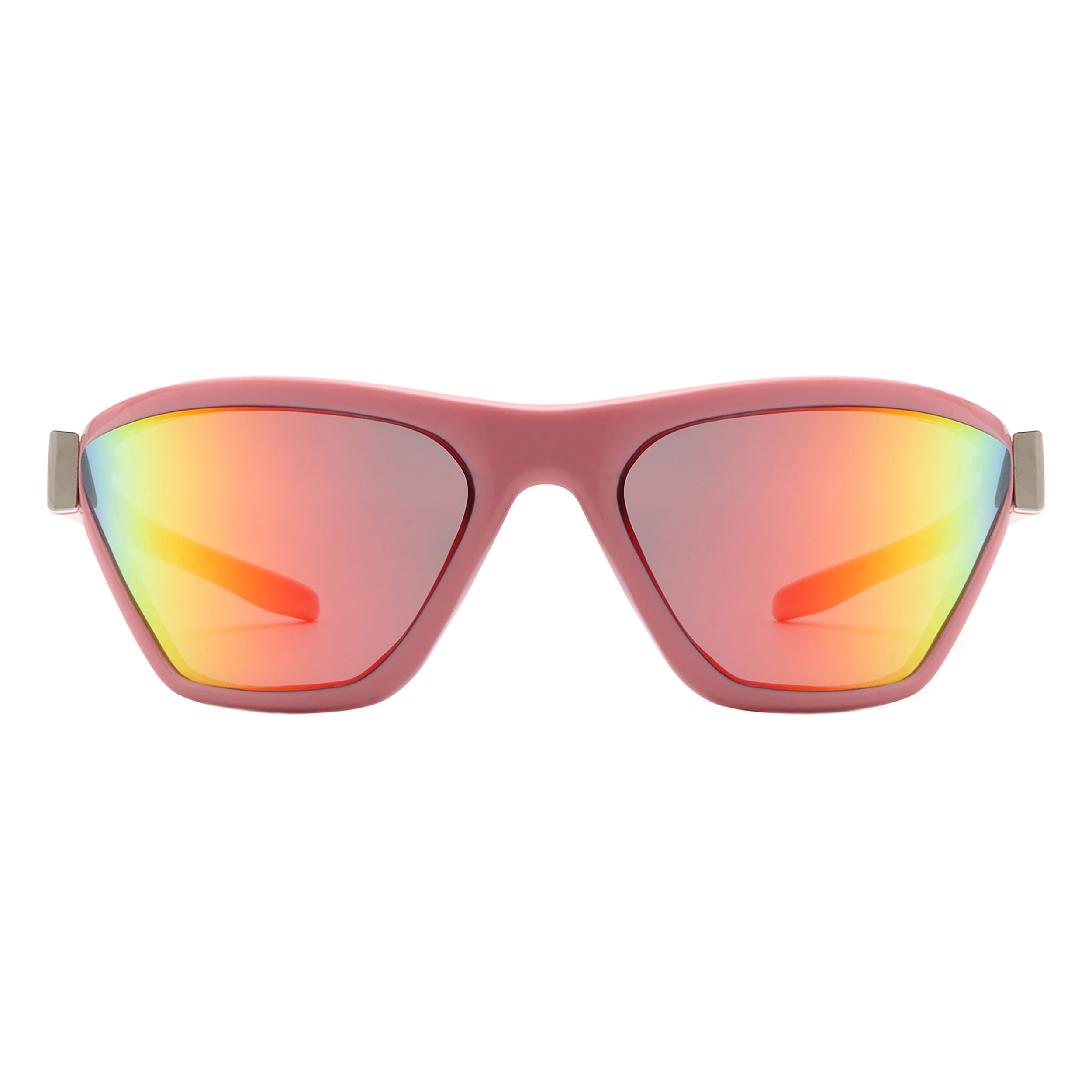 Unisex Sporty Sunglasses Aerodynamic Wrap Around Shield Shades UV400 ...