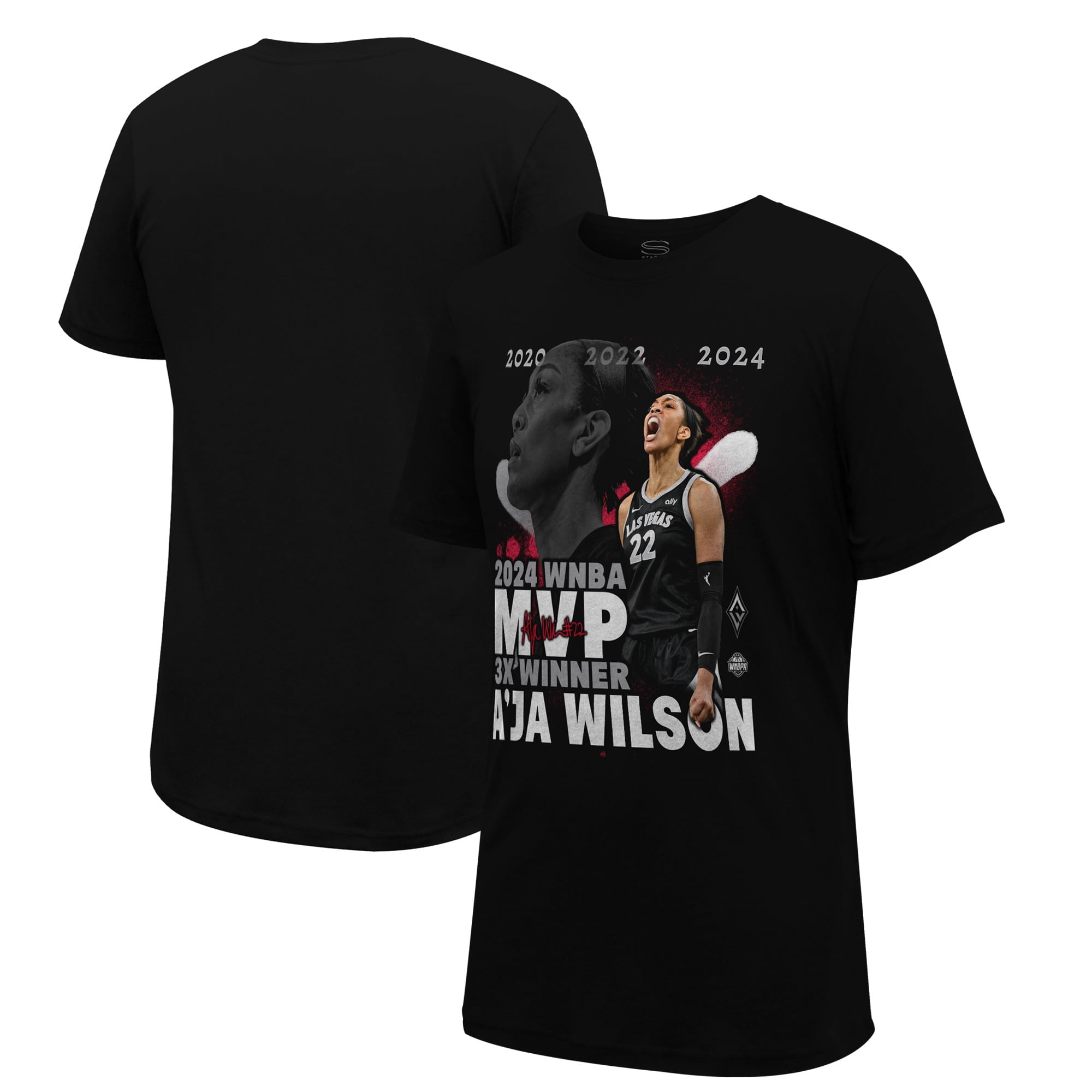 Unisex Stadium Essentials A'ja Wilson Black Las Vegas Aces 2024 WNBA ...