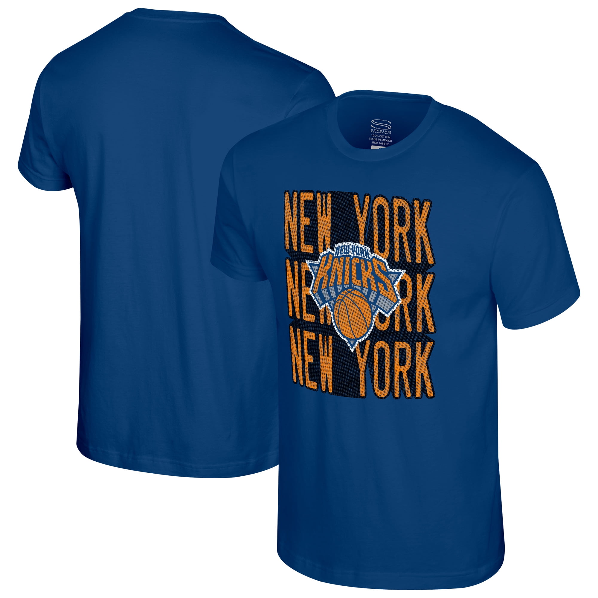 Unisex-Stadium Essentials Royal New York Knicks Step Up T-Shirt ...