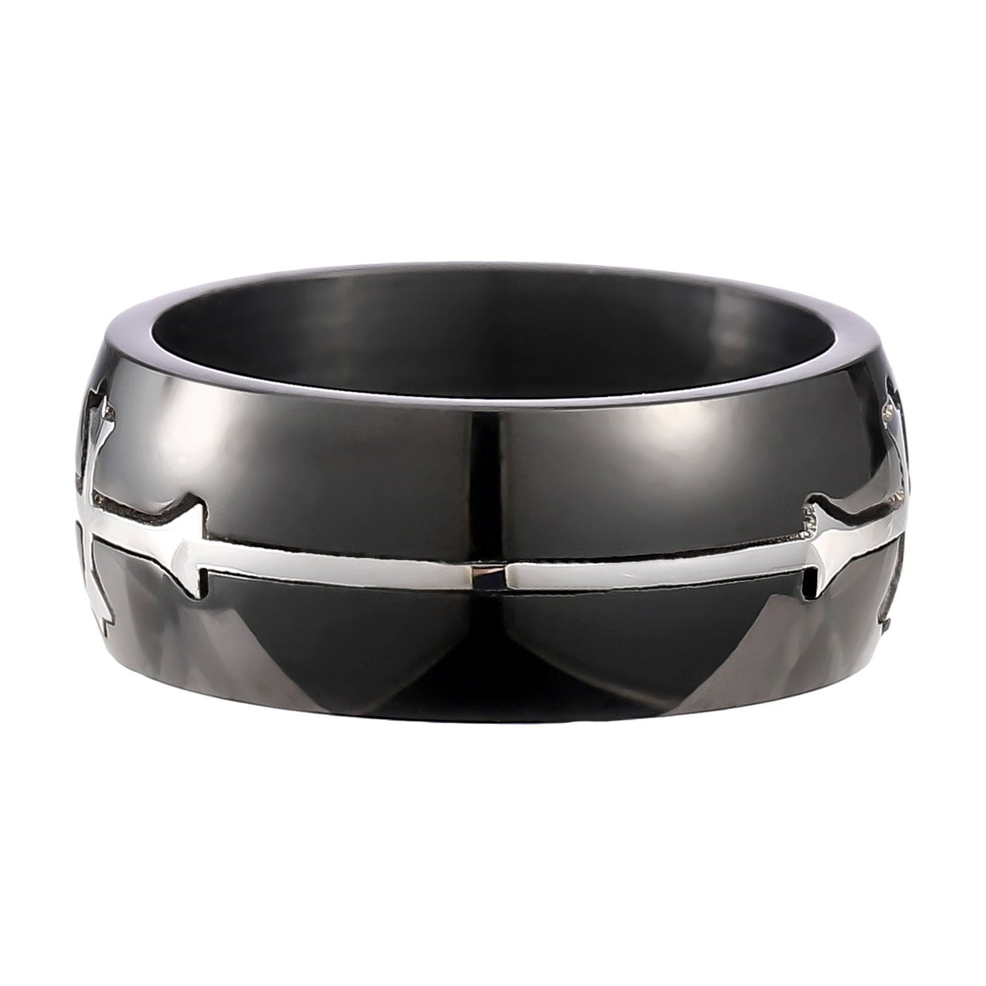 Unisex Stainless Steel Mahjong Rings with English Letter and Chinese ...
