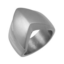 Emerald 4mm Stainless Steel Tension Set Ring - Walmart.com