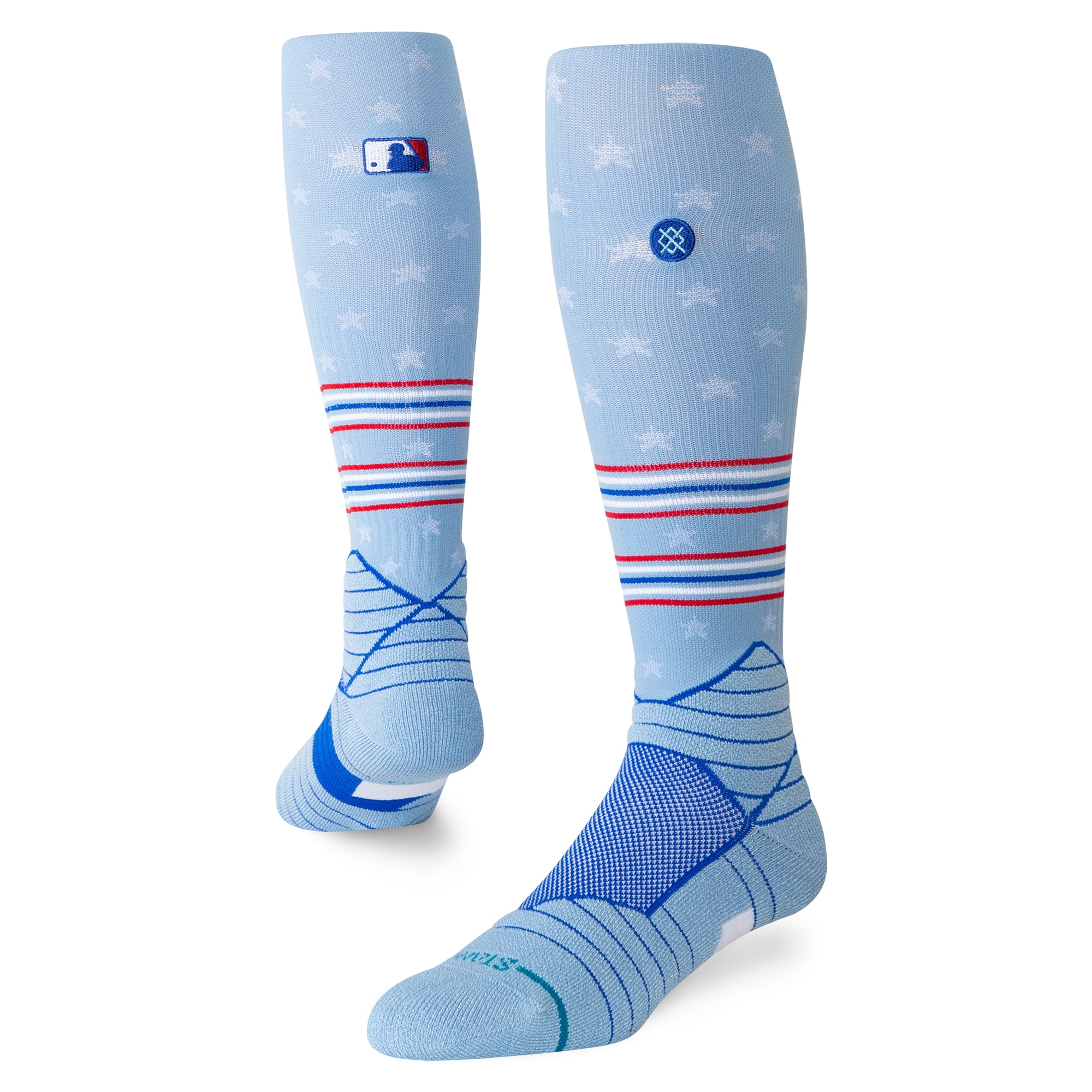 Unisex Stance Light Blue MLB 2025 4th of July FreshTek- Tube Socks ...