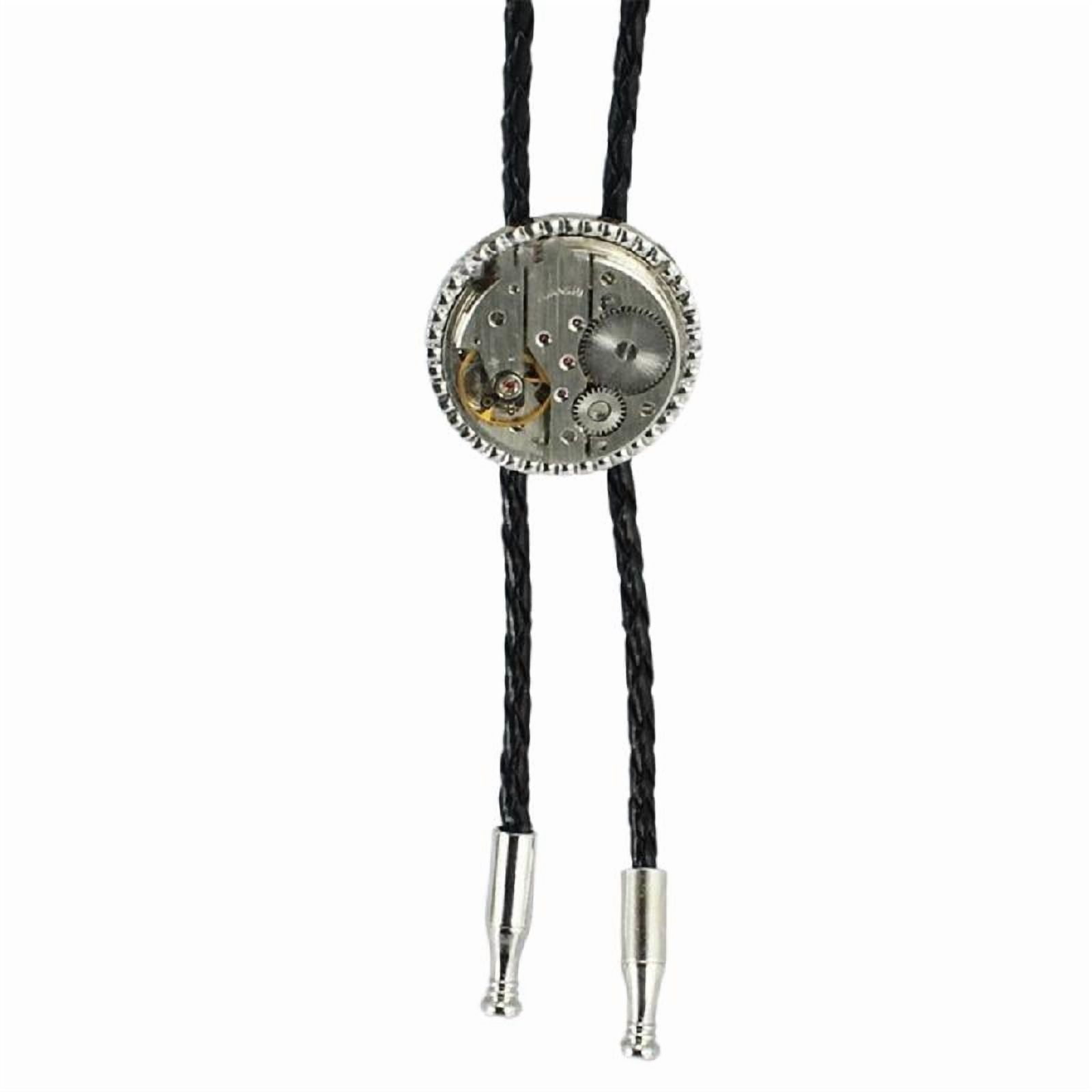Unisex Steampunk Bolo Tie Mechanical Clock Movement Gear Rope Necktie ...