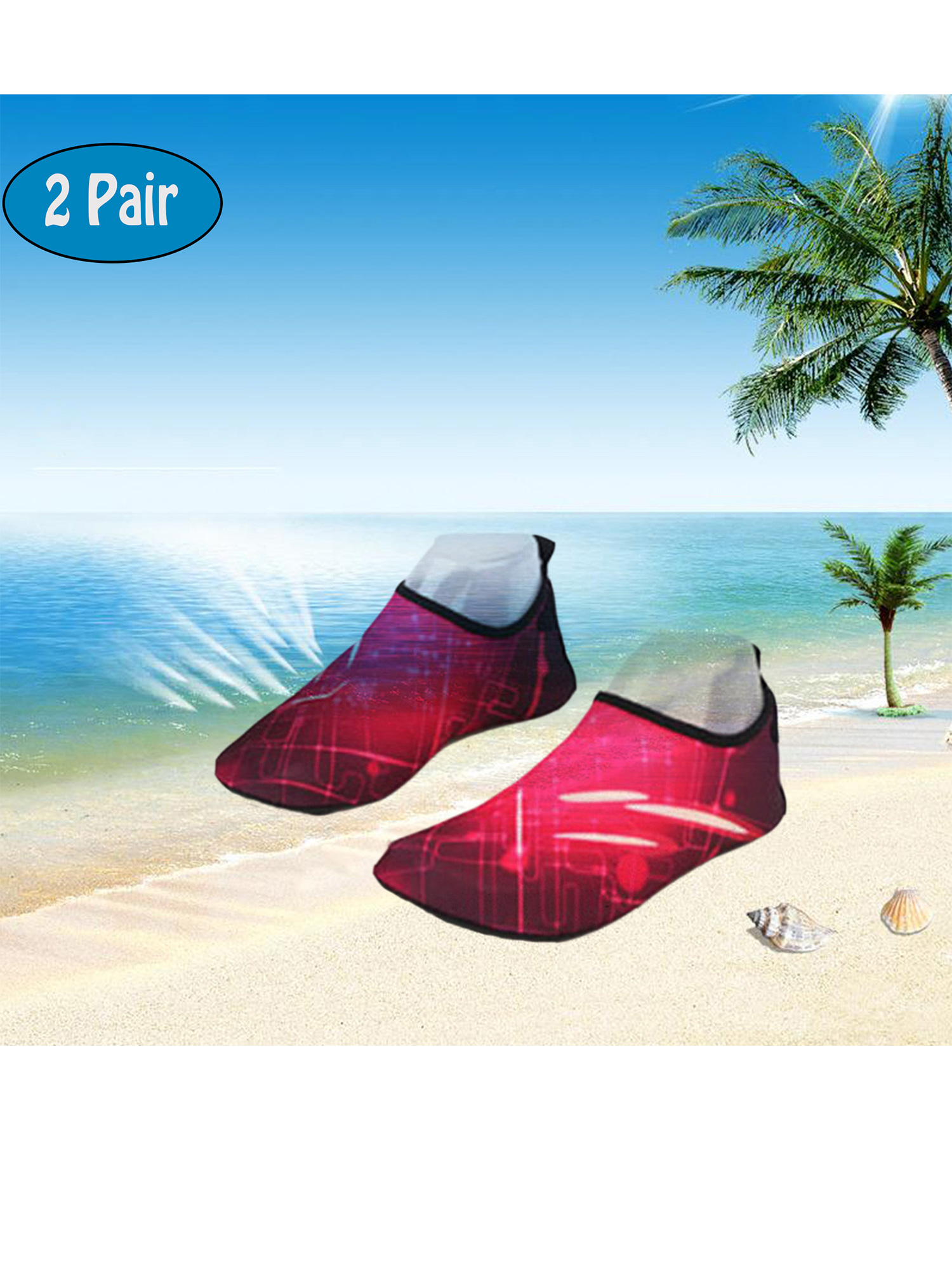 Unisex Summer Beach Shoes Match the Swimsuit Barefoot Skin For Swimming ...