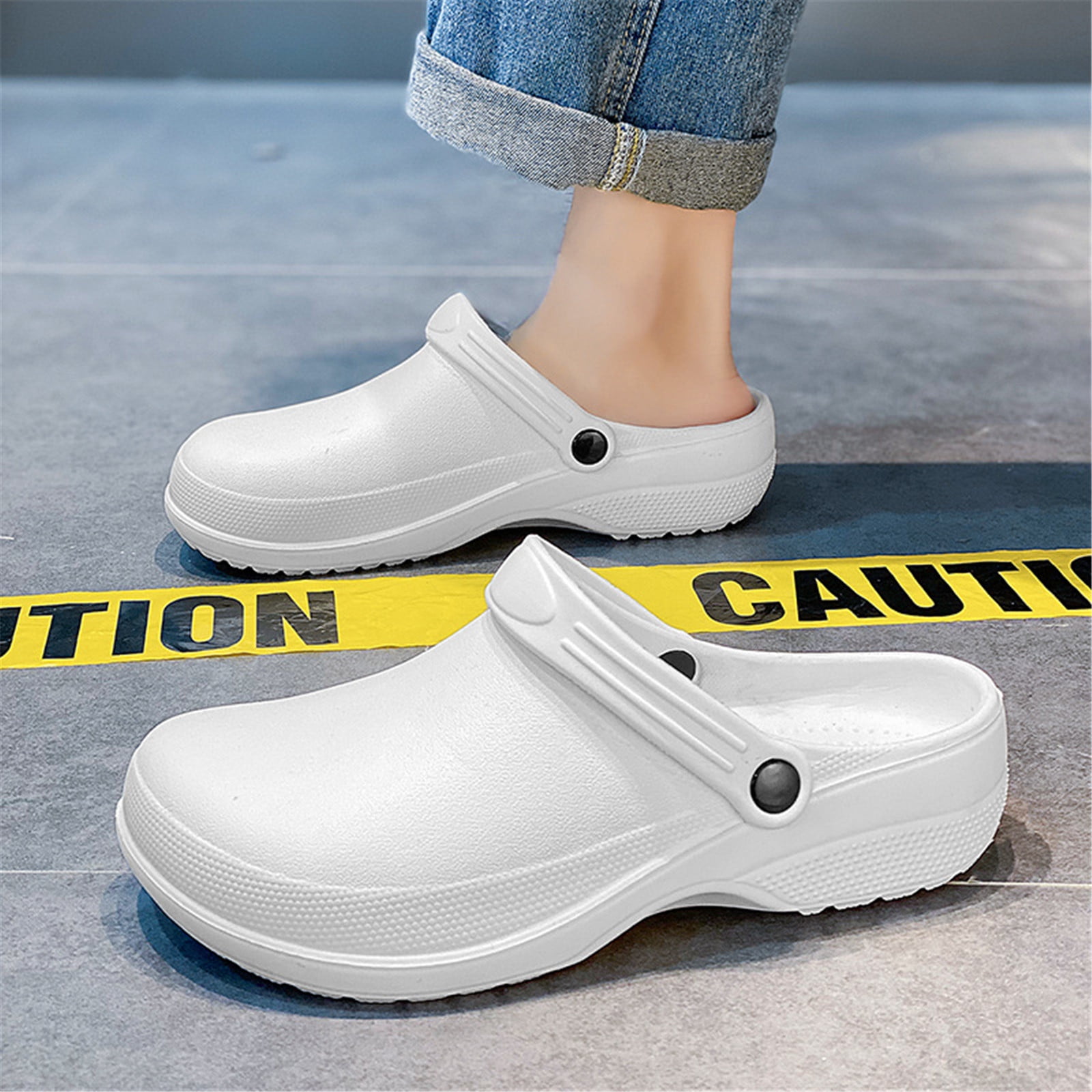 Unisex Summer Non-slip Solid Surgical Clogs Shoes-Lightweight Medical ...