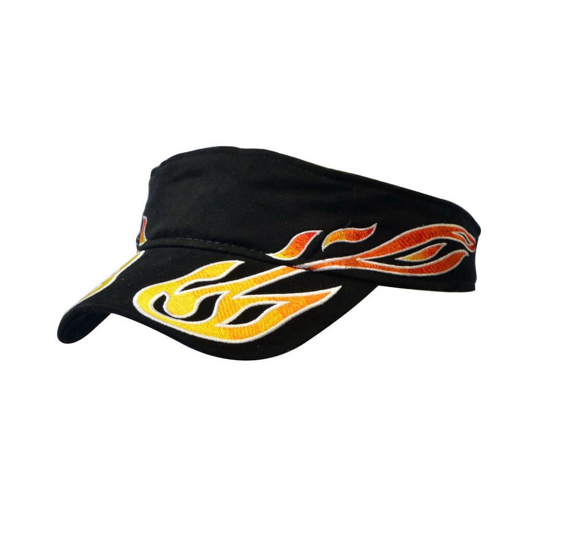 Unisex Sun Fire Flame Racing Cap, Flare Race Day Running Outdoor Sports ...