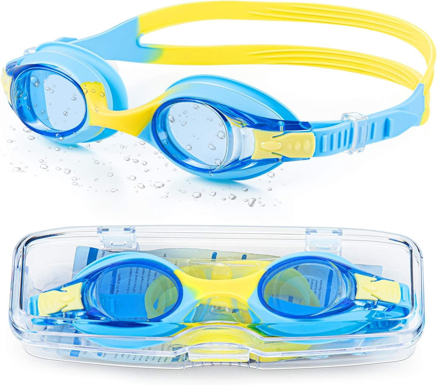 Unisex- Swim Goggles, Anti Fog No Leaking Clear Vision Water Pool ...