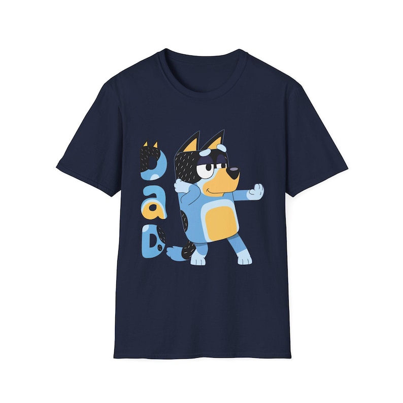 Unisex T-Shirt BLUEY DAD, Best Dad Ever Bluey, Bluey Father's Day Shirt ...