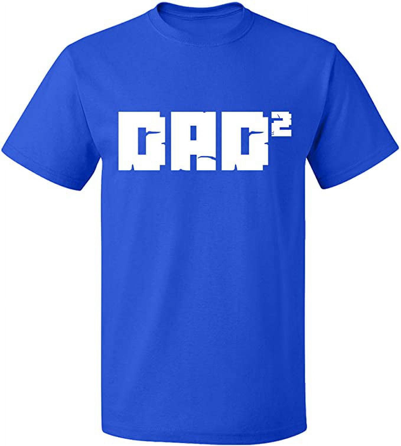 Unisex T-Shirt, Dad Square, Slim Fit, Short Sleeve Sweater - Royal Blue ...