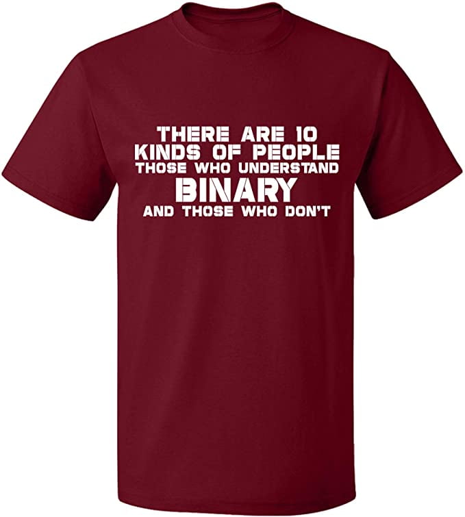 Unisex T-Shirt, Understand Binary Math, Slim Fit, Short Sleeve Sweater ...