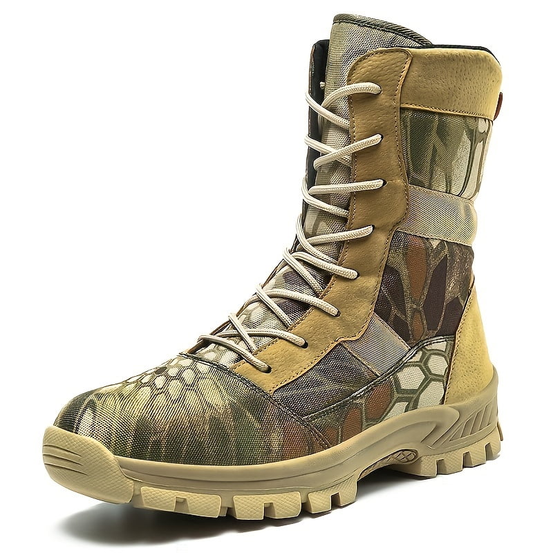 Unisex Tactical Combat Boots, Lightweight Breathable Military Hiking ...