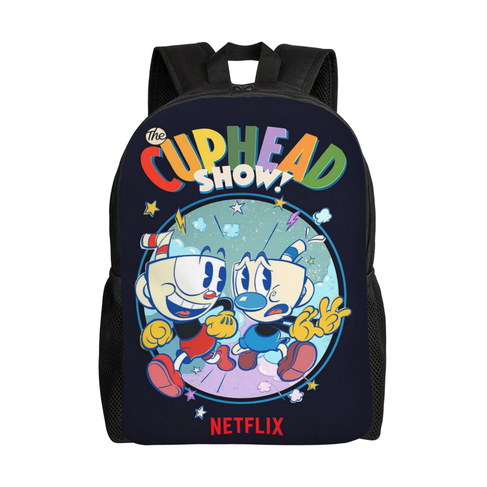 Unisex The Cuphead Show Backpacks School Bag Bookbag Casual Daypack ...