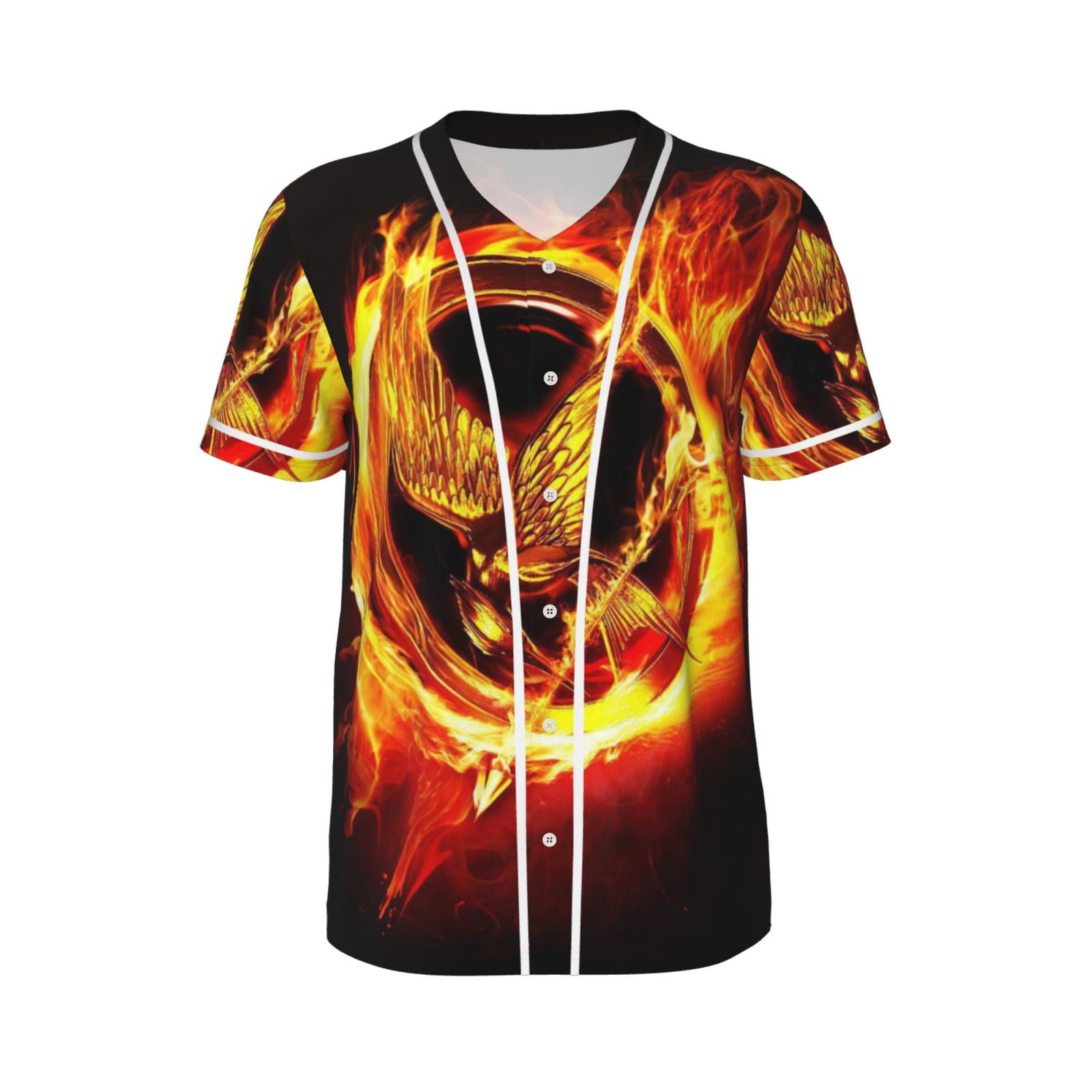 Unisex The Hunger Games Baseball Jersey Cool Adult Hipster Hip Hop T ...
