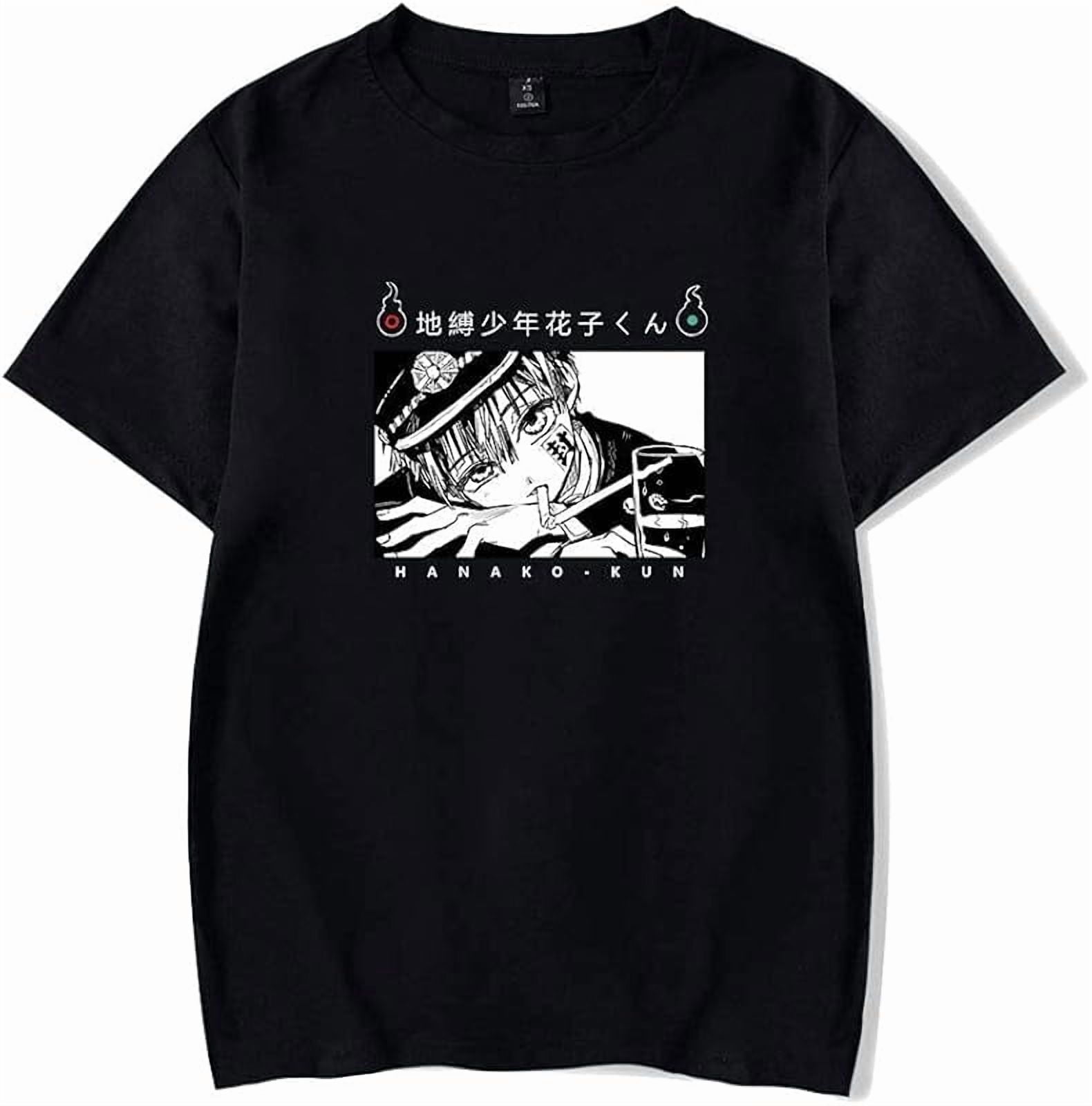 Unisex Toilet Bound Hanako Kun Shirt Casual Short Sleeves Tee Tops for Halloween Outfits ...