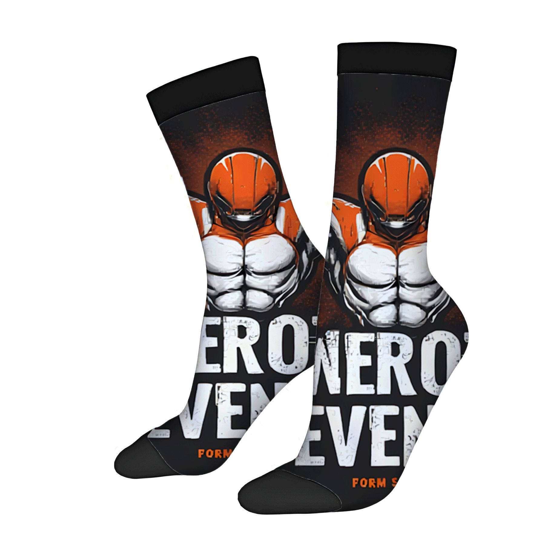 Unisex Trendy Socks (2 Pairs) - Bold Graphic Design with Muscular ...