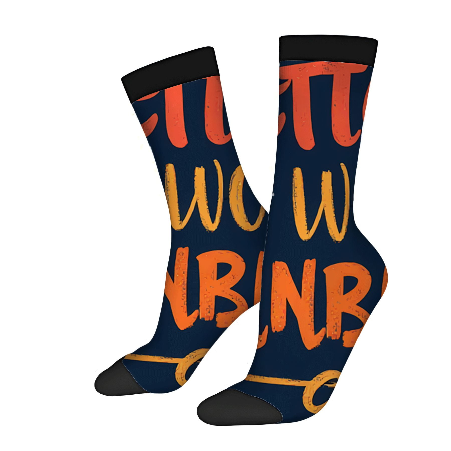 Unisex Trendy Socks - 2 Pairs of Bold Navy Blue Socks with ...