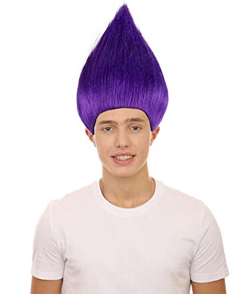 Unisex Troll Wig, Assorted Colors, Premium Breathable Capless Cap ...