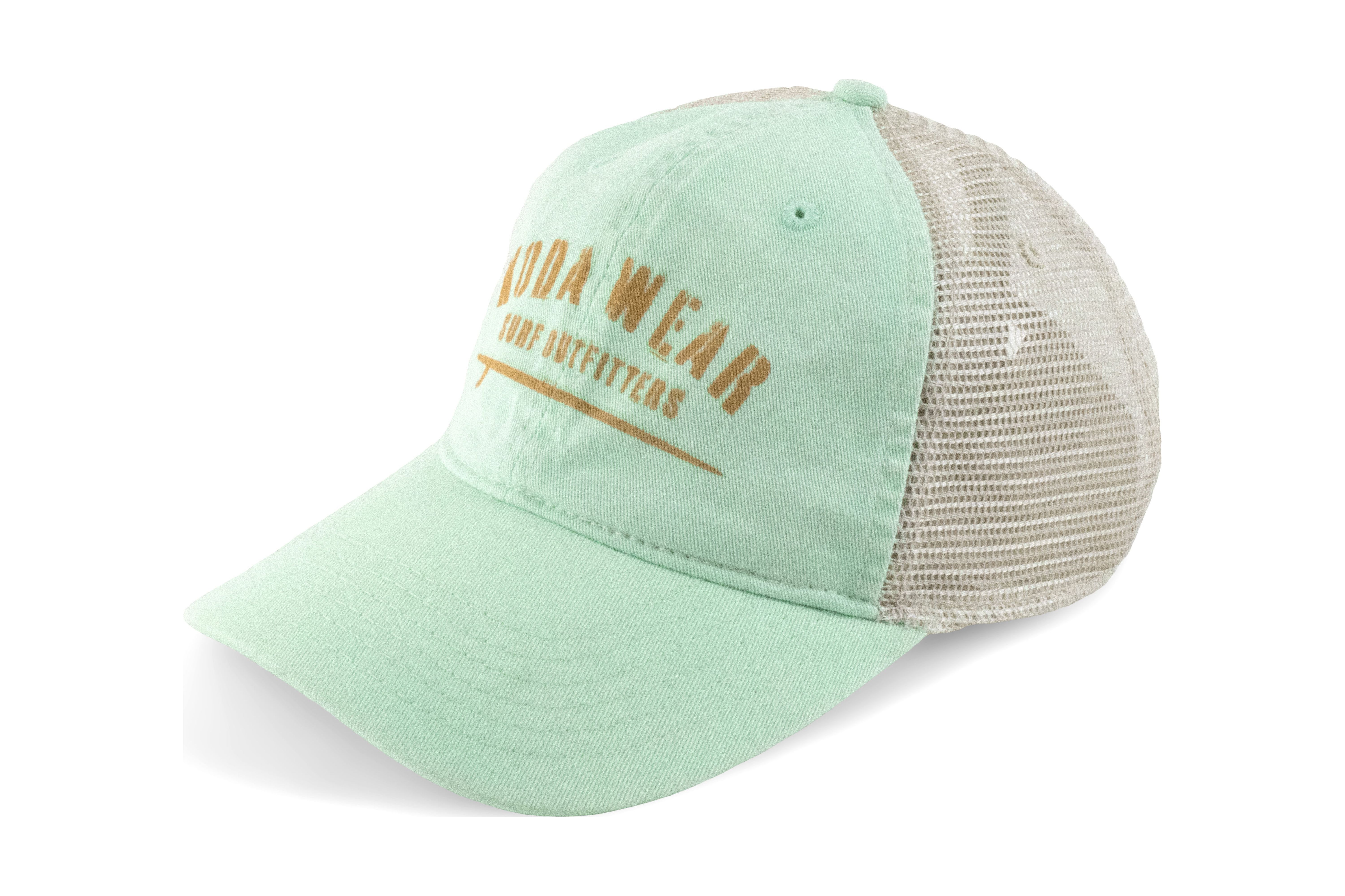 Unisex Trucker Cap - Teal With Tangerine Grunge Stencil - Walmart.com