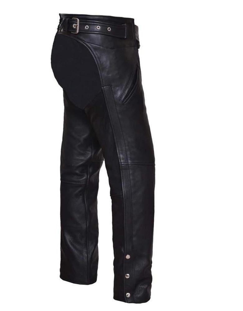 Unisex Ultra Leather Gun Holster Motorcycle Chaps,Black,Size - 4XL ...