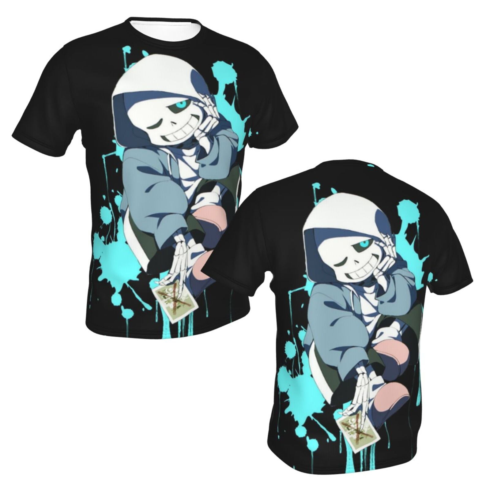 Unisex Undertale Sans T Shirts 3D Printed Short Sleeve Shirts Casual ...