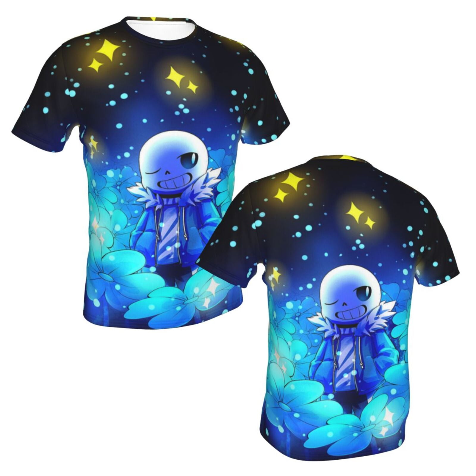 Unisex Undertale Sans T Shirts 3D Printed Short Sleeve Shirts Casual ...