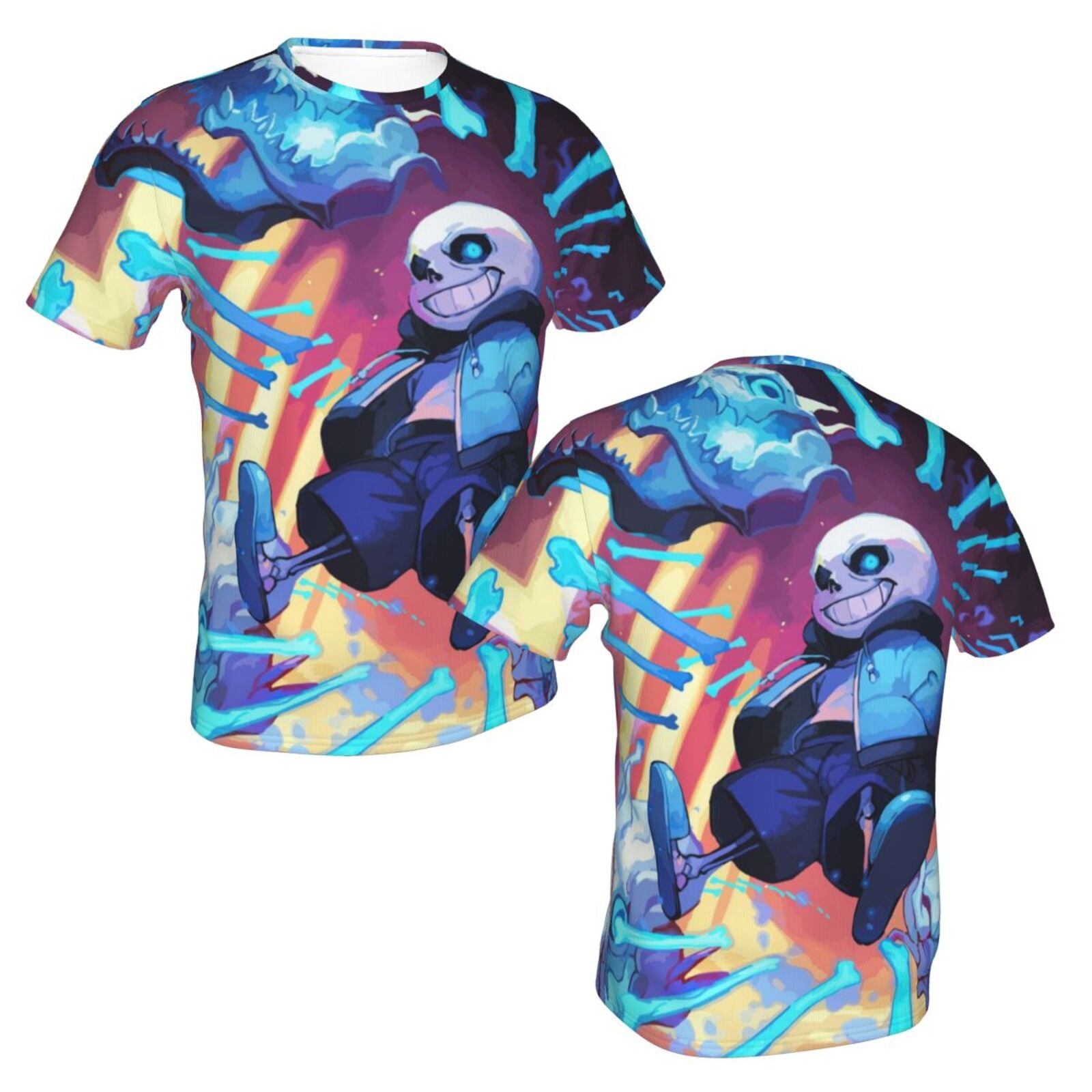 Unisex Undertale Sans T Shirts 3D Printed Short Sleeve Shirts Casual ...