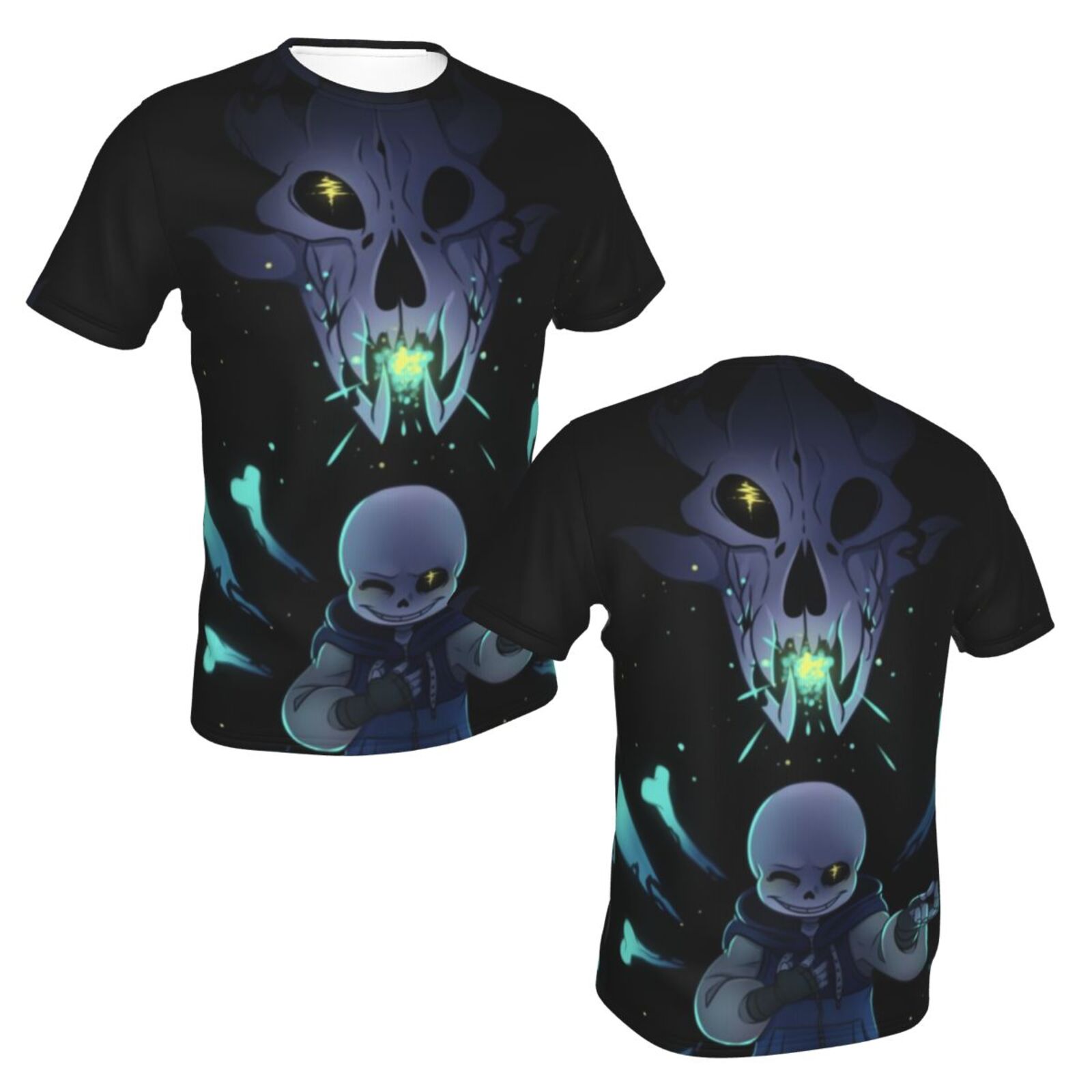 Unisex Undertale Sans T Shirts 3D Printed Short Sleeve Shirts Casual ...
