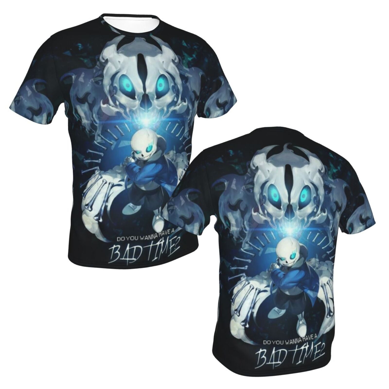 Unisex Undertale Sans T Shirts 3D Printed Short Sleeve Shirts Casual ...